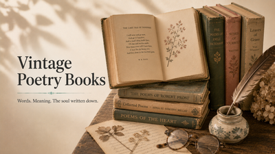Vintage Poetry Book Collection-Reading Vintage