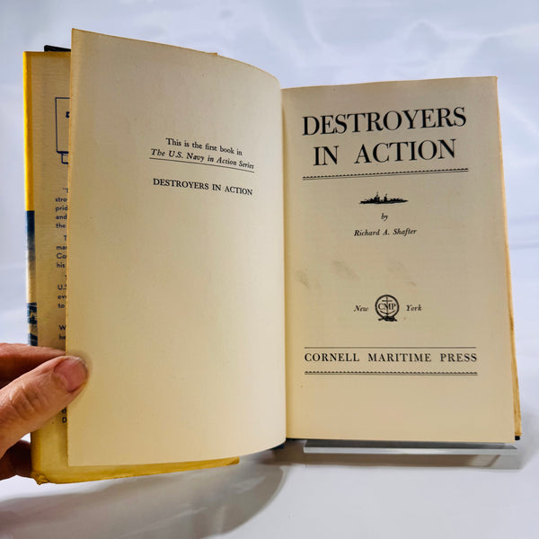 Destroyers in Action Hardcover 1945 1st Edition | Naval History ...