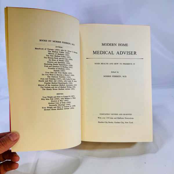 Modern Medical Adviser by Morris Fishbein, MD 1961 Vintage Healthcare ...