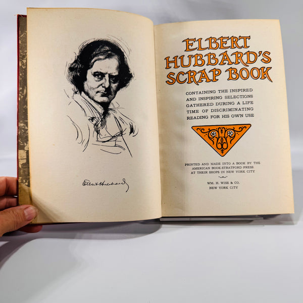 Elbert Hubbard Scrap Book (1923) – Roycroft Hardcover - Reading Vintage
