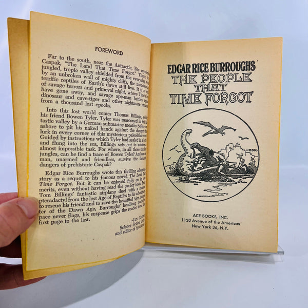The People that Time Forgot by Edgar Rice Burroughs Ace Books Inc.F-22 ...